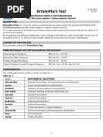 EnteroPluri Tube: Biochemical Testing Guide | PDF | Biology | Microbiology