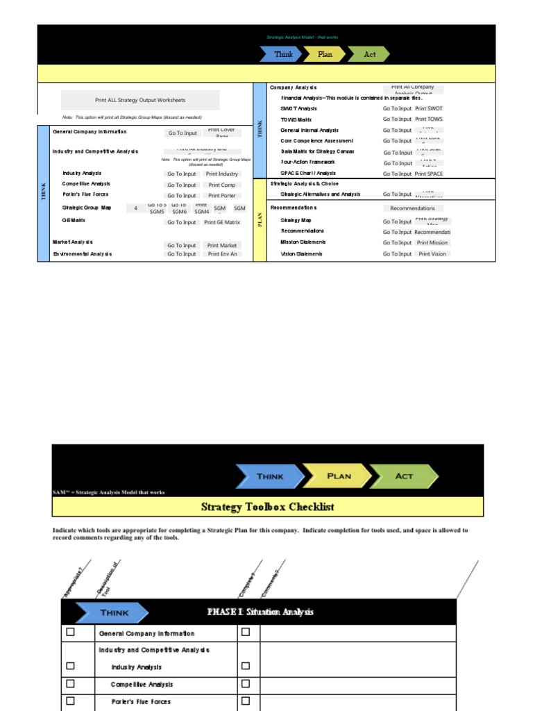 Think Plan Act: Company Analysis | PDF | Competition | Swot Analysis