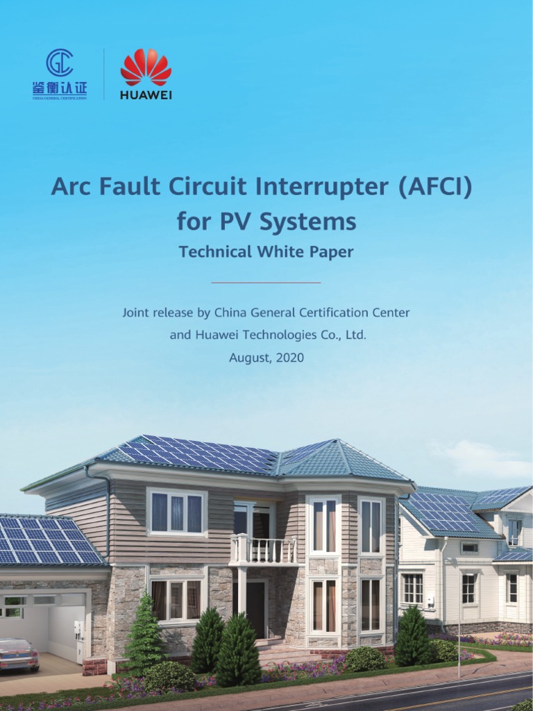 AFCI Technical White Paper | PDF | Photovoltaics | Photovoltaic System