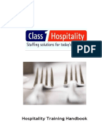 Hospitality Training Handbook | PDF | Tableware | Identity Document