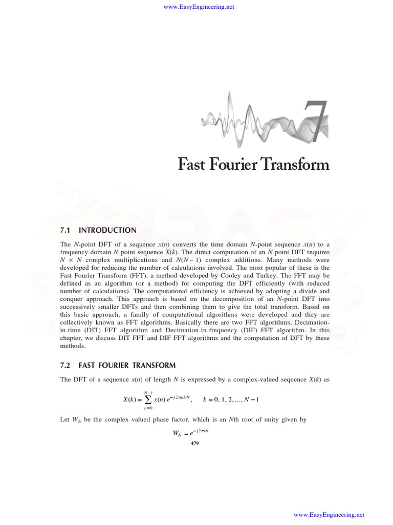 Fast Fourier Transform: XK Xne K N | Download Free PDF | Fast Fourier ...