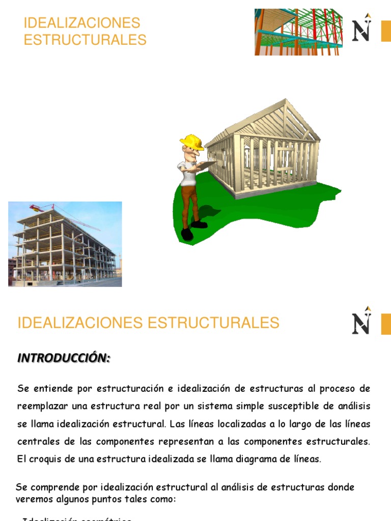 Idealizaciones Estructurales - Parte 1 | PDF | Braguero | Rigidez