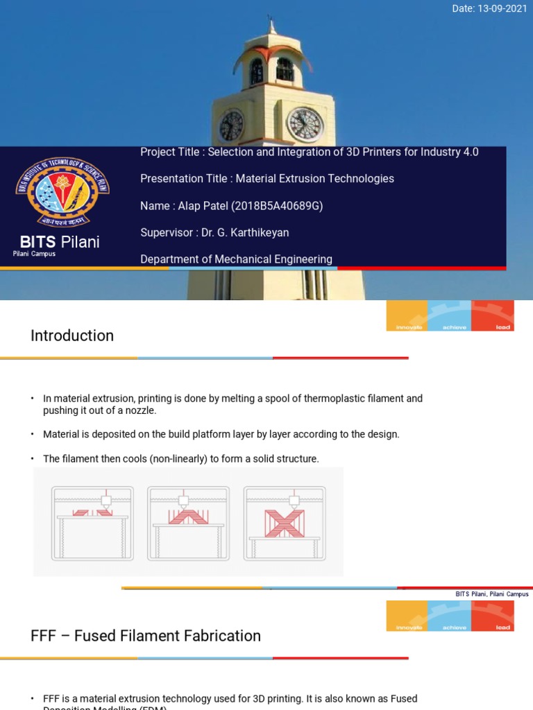 Material Extrusion - FFF - Technology | PDF | Secondary Sector Of The ...