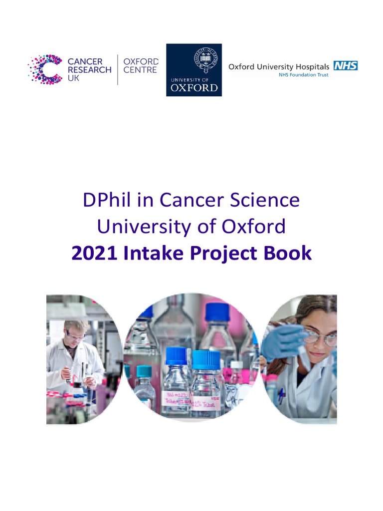 Cancer Science DPhil Projects 2021 v5.0 | PDF | Dna Repair | Leukemia