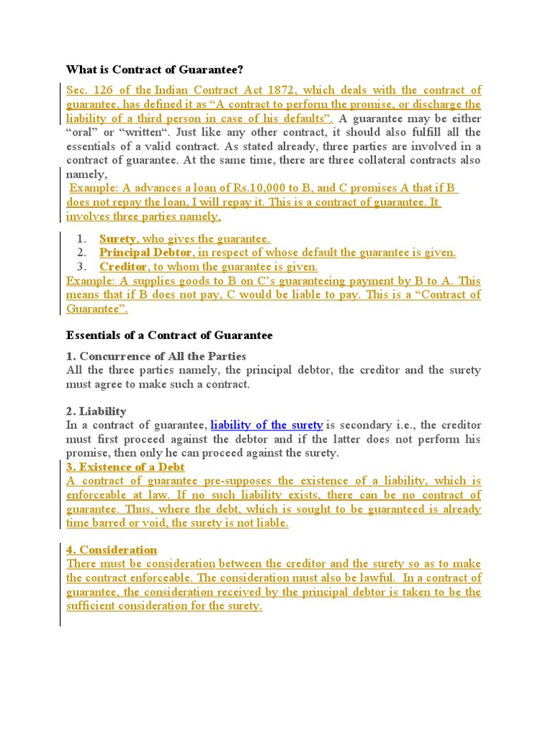 Contract Law Assignment | PDF | Guarantee | Common Law