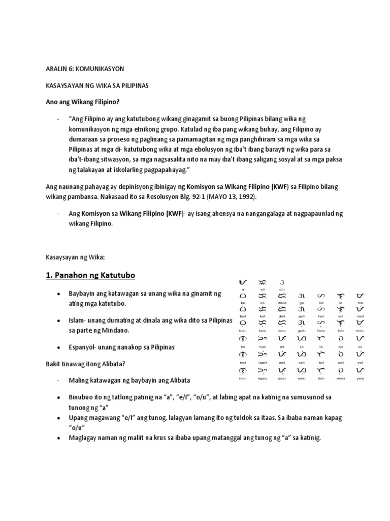 Aralin 6-Komunikasyon | PDF