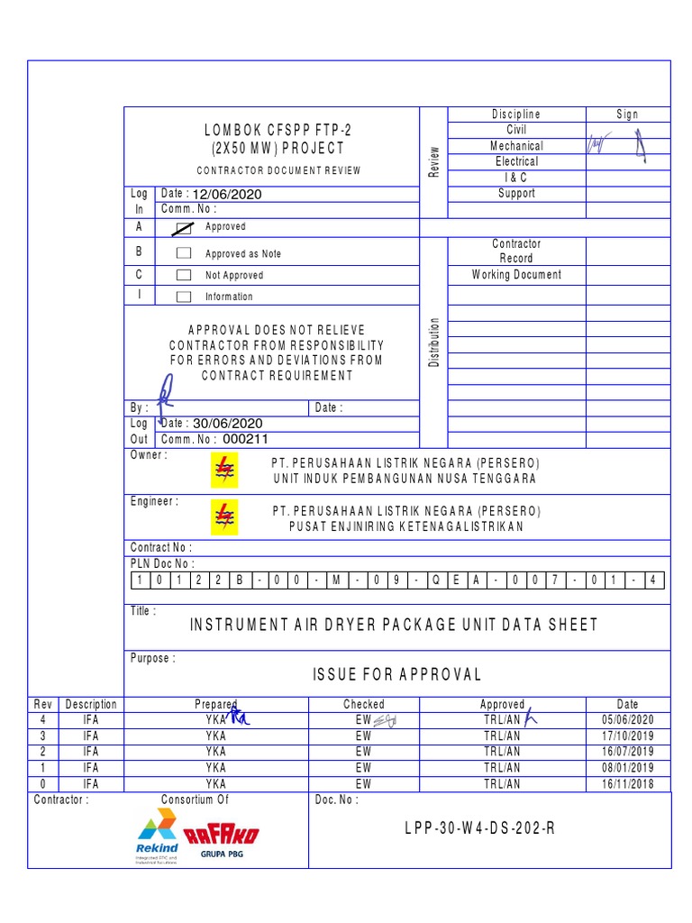 LPP-30-W4-DS-202-R Rev.4 Instrument Air Dryer Package Unit Data Sheet ...