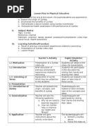 Detailed Lesson Plan in ZUMBA | PDF | Lesson Plan | Physical Education