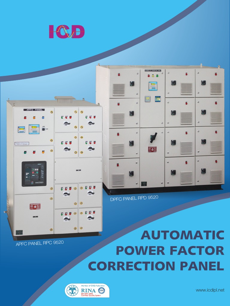 Power Factor Correction Panel Catalog | PDF | Capacitor | Transformer