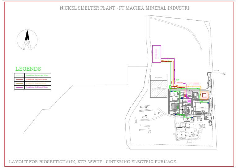 Nickel Smelter Plant Layout Guide | PDF | Sewage Treatment | Furnace