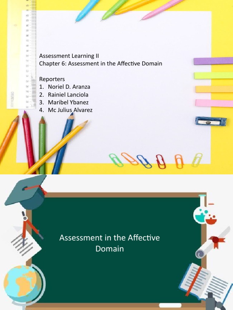 Chapter 6 Assessment in Affective Domain Final | PDF | Attitude ...