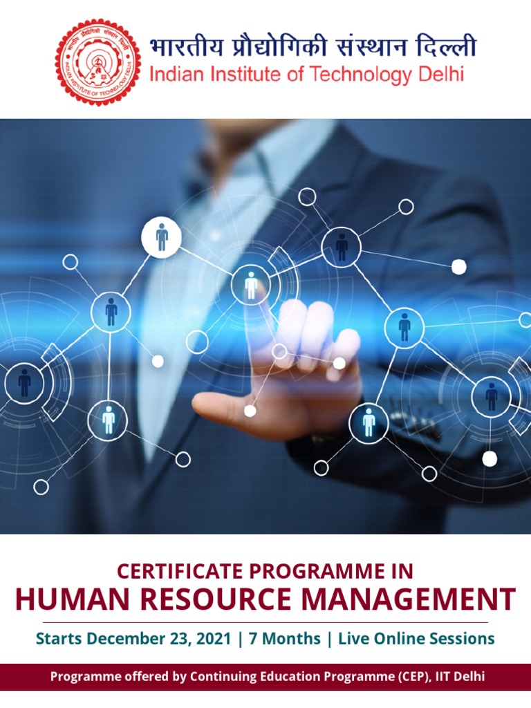 Iitd HRM Brochure | PDF | Human Resource Management | Recruitment