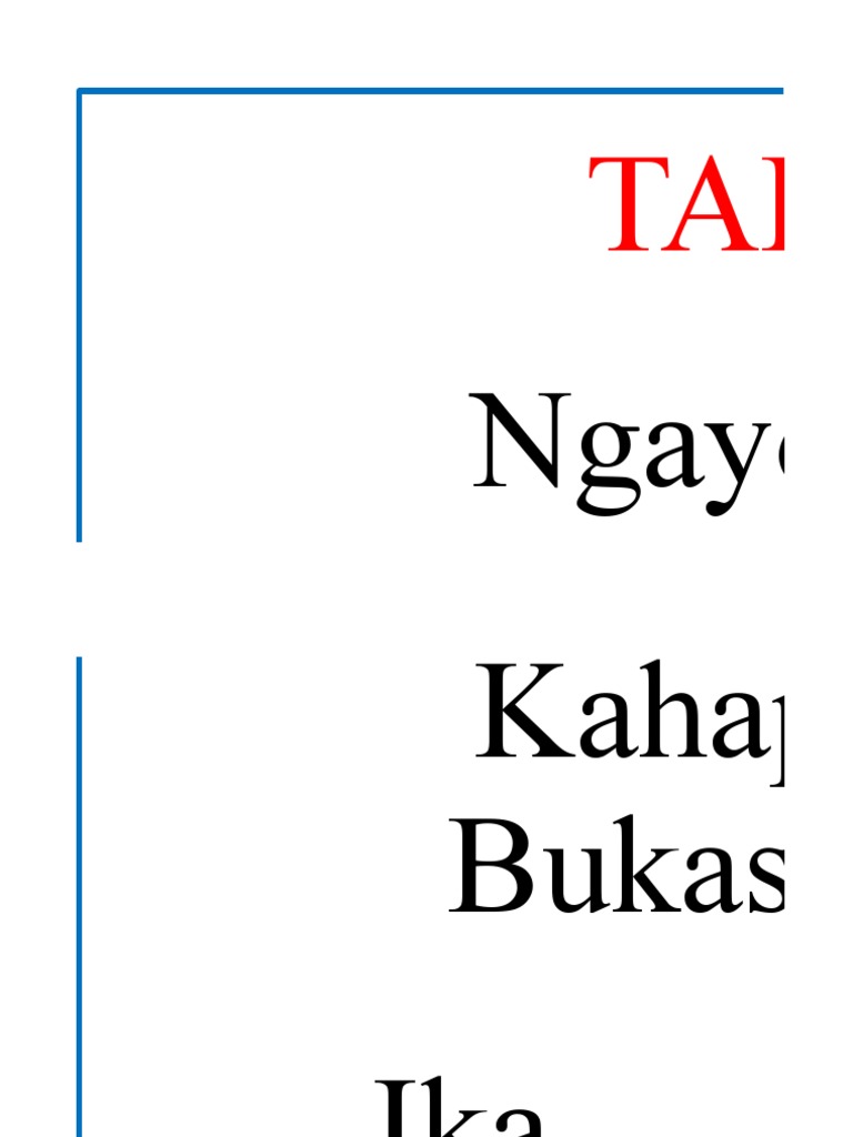 Talaarawan-New Chart | PDF