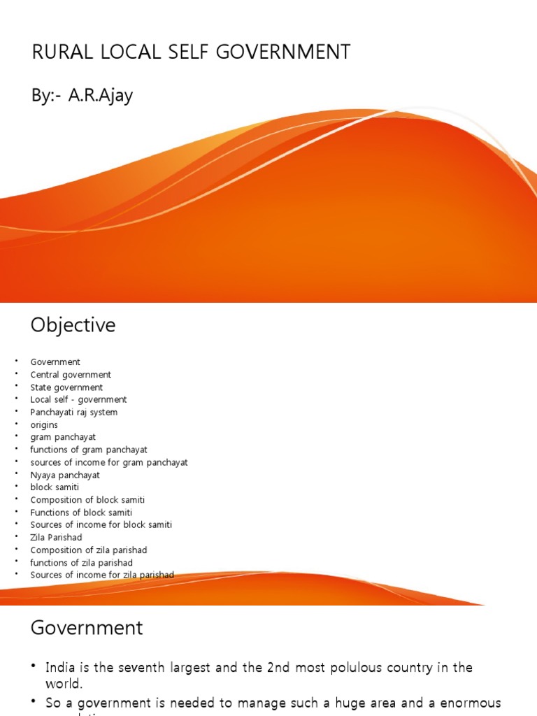 Rural Local Self Government | Download Free PDF | Policy | Government ...