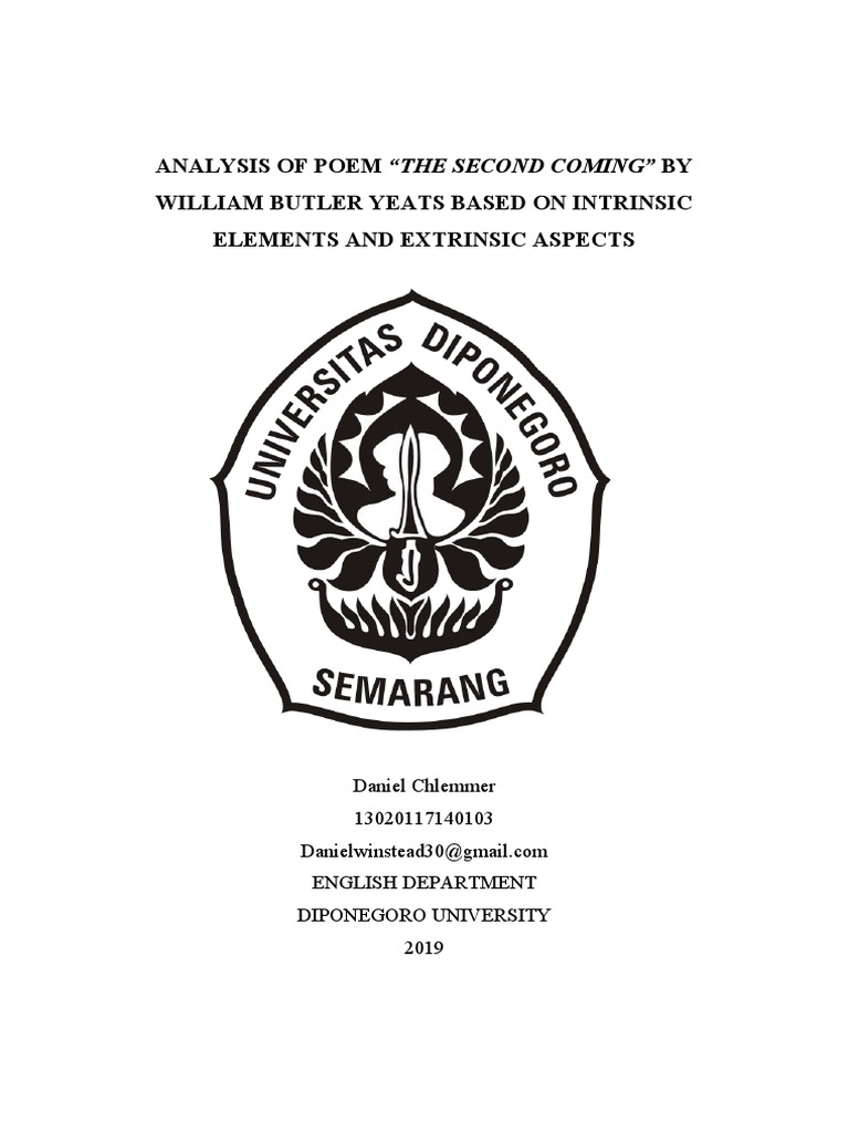 Analysis of Poem1 | PDF | Poetry | W. B. Yeats