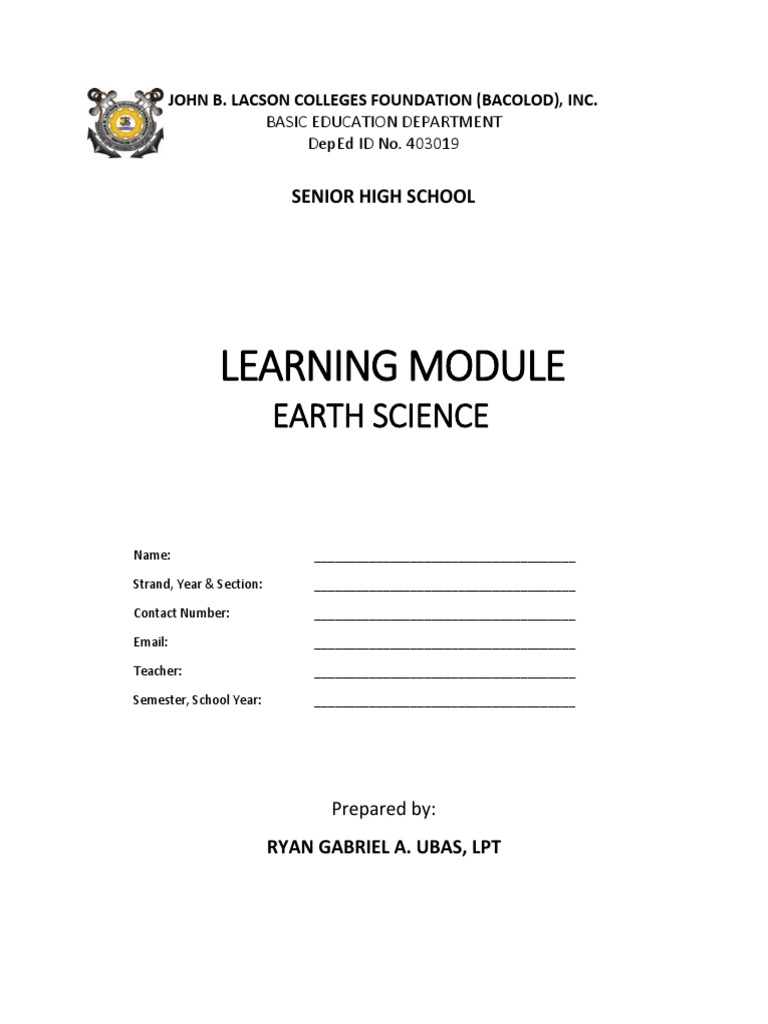 Earth Science 11 Module Week 1 5 Pdf Universe Big Bang