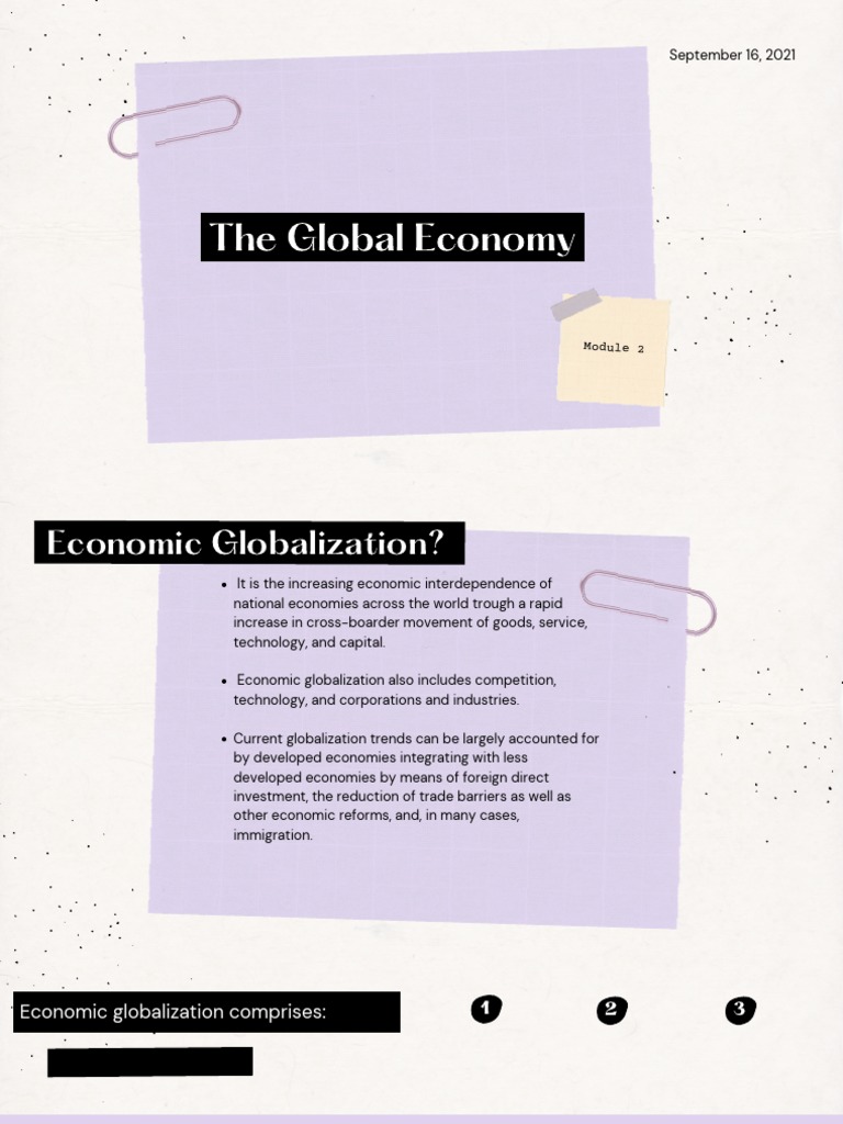 Understanding Economic Globalization | PDF | General Agreement On ...