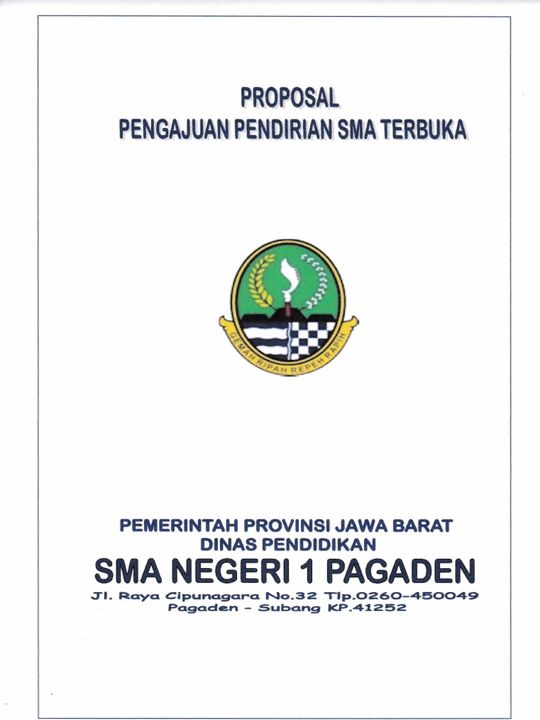 Proposal SMA Terbuka Full | PDF