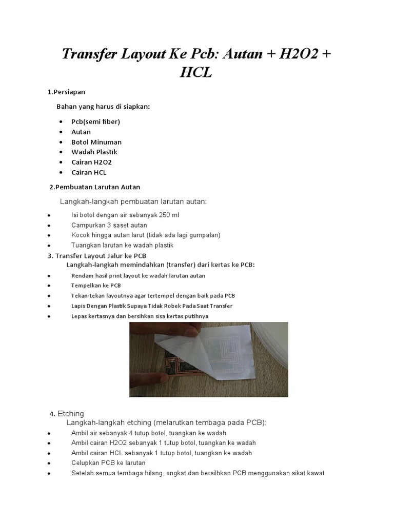 Larutan Etching dan Transfer PCB | PDF | Sains & Matematika