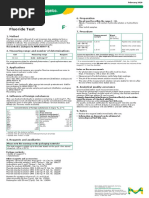 Fluoride Determination | PDF | Spectrophotometry | Fluoride