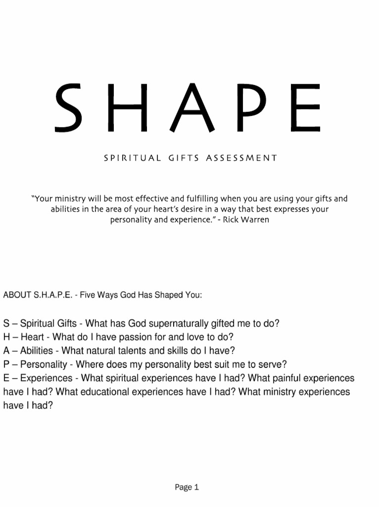 Shape Test | PDF | Prayer | Spiritual Gift