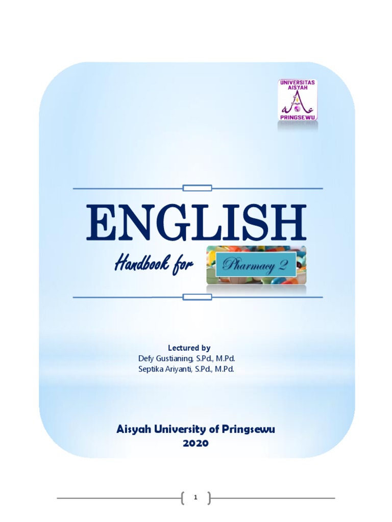 Handbook ENGLISH FOR PHARMACY II | PDF | General Practitioner | Pharmacy