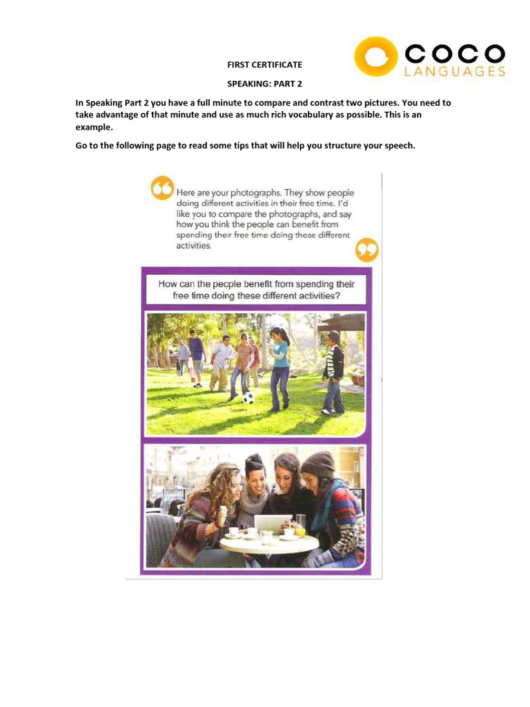 Speaking Part 2 | PDF