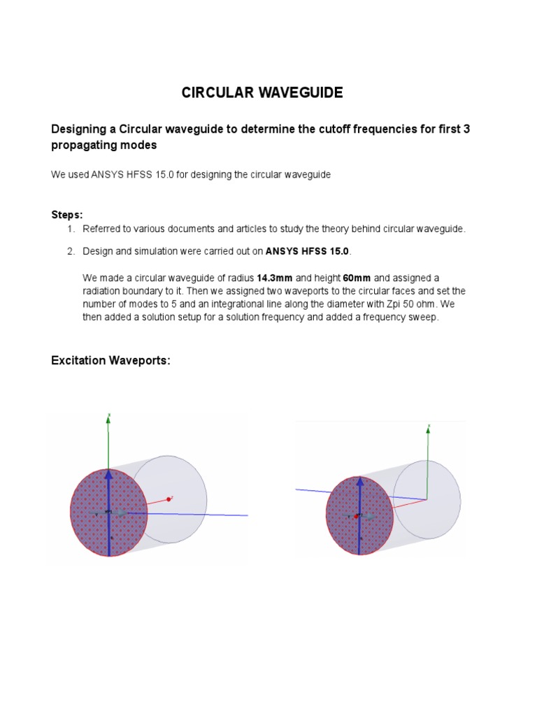 Circular Waveguide FInal | PDF | Waveguide | Telecommunications Engineering