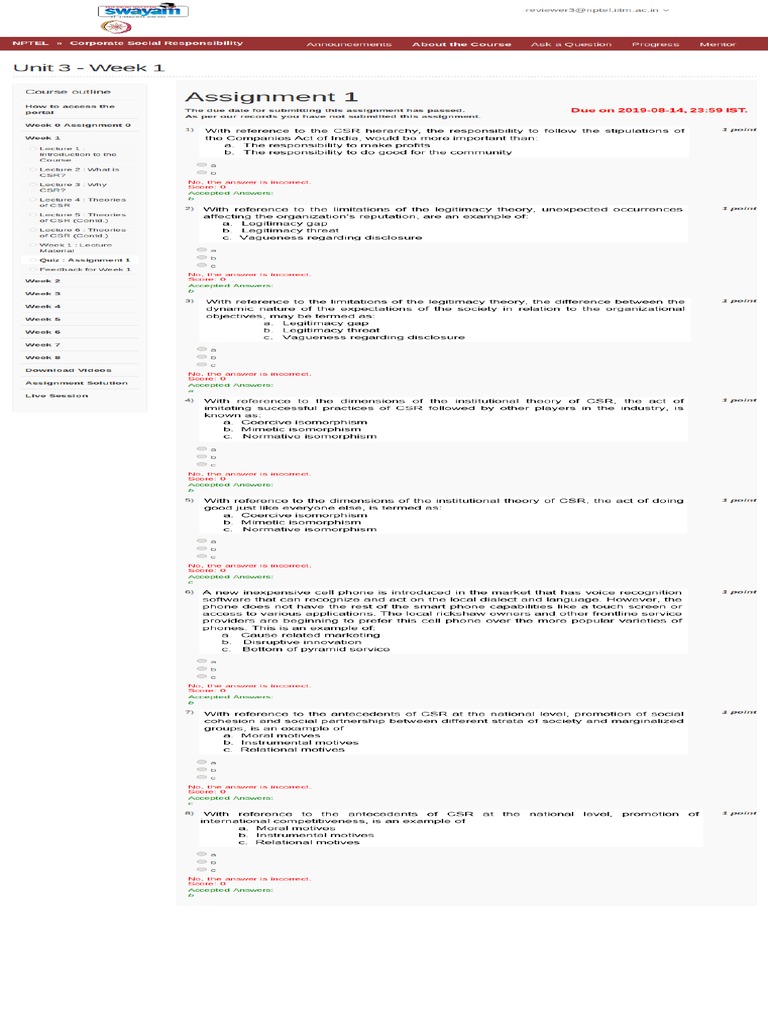 Noc19 Mg53 Assignment Week 1 | PDF