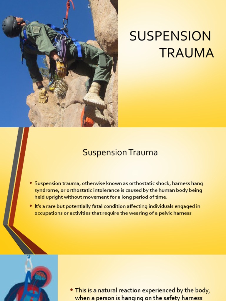 Suspension Trauma | PDF | Medicine | Medical Emergencies