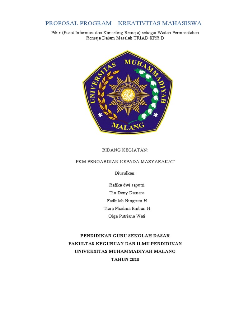 Proposal PKM M PIKR | PDF