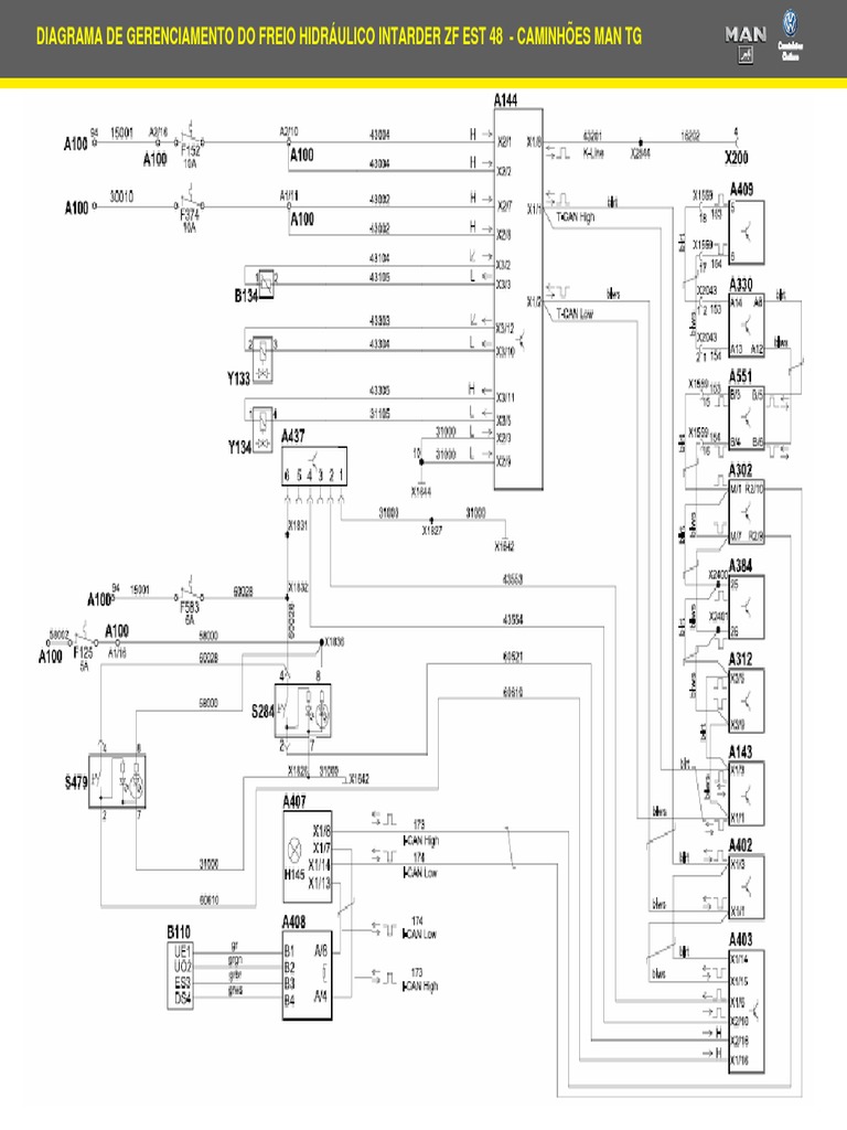 Diagrama Elétrico Intarder ZF Man | PDF | Tecnologia e Engenharia