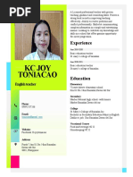 Resume Working Student Jollibee | PDF | Teachers | Learning