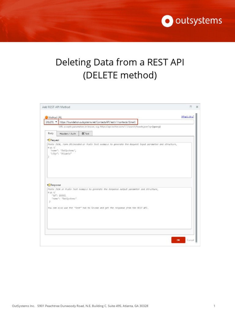 Outsystems - Deleting Data From A REST API | PDF | Icon (Computing ...