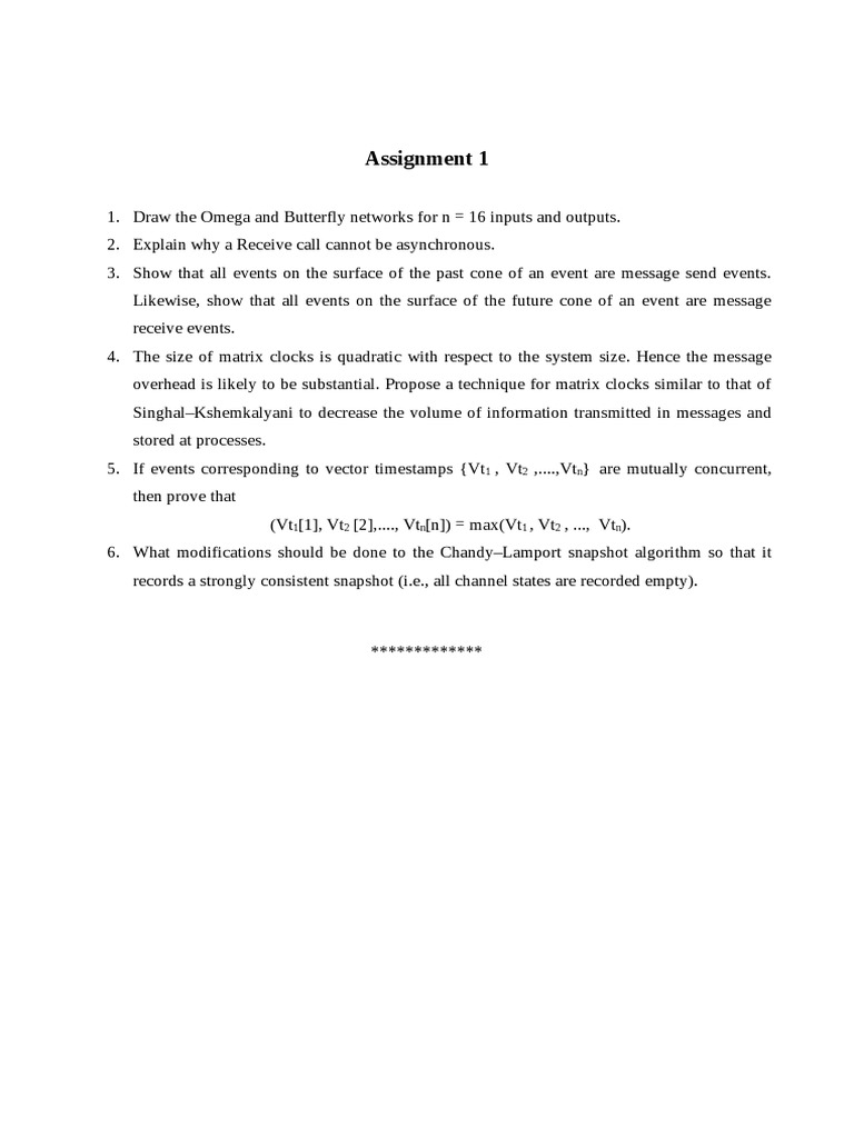 Network and Clock Algorithms Analysis | PDF | Science & Mathematics