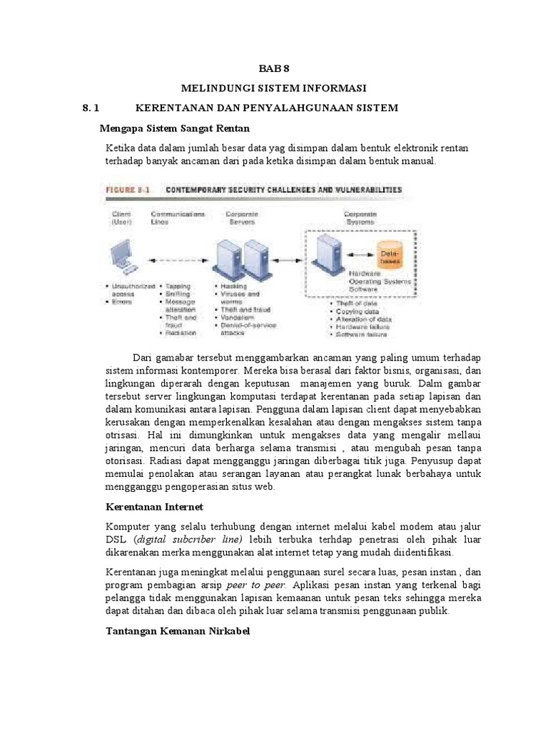 Keamanan Sistem Informasi dan Ancaman | PDF