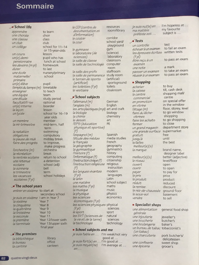 French Chapter 4 | PDF | Clothing