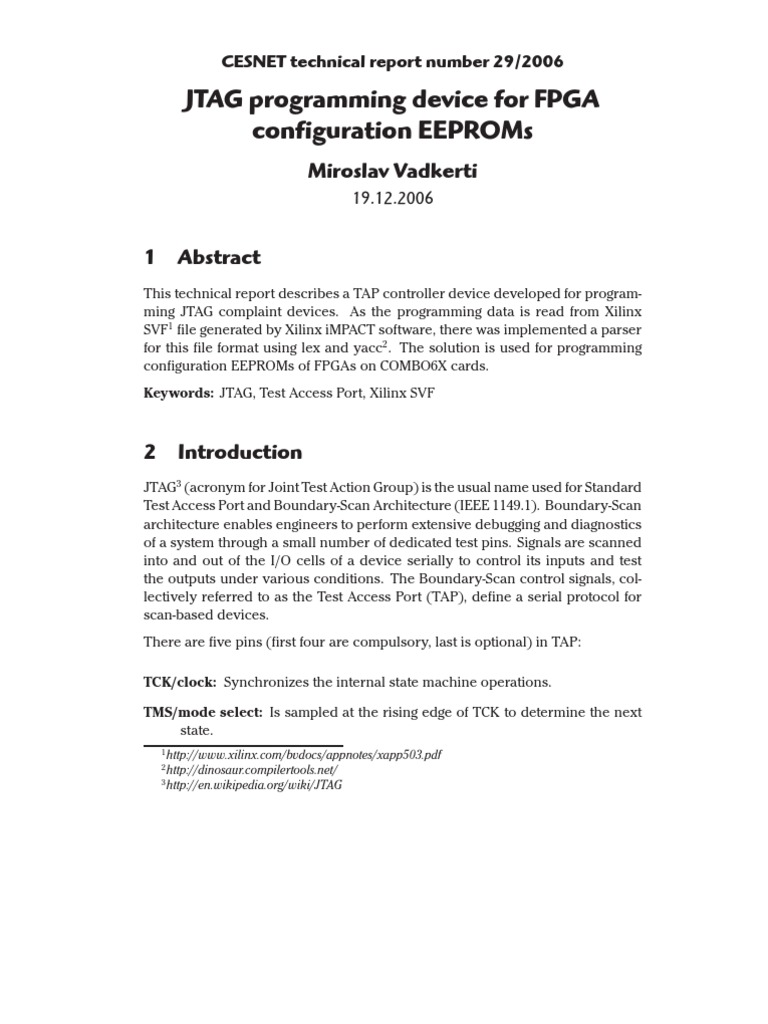 Jtag | PDF | Digital Electronics | Computer Hardware