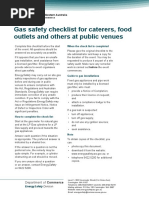 Gas Safety Checklist Yes/No Maintenance | PDF | Ventilation ...