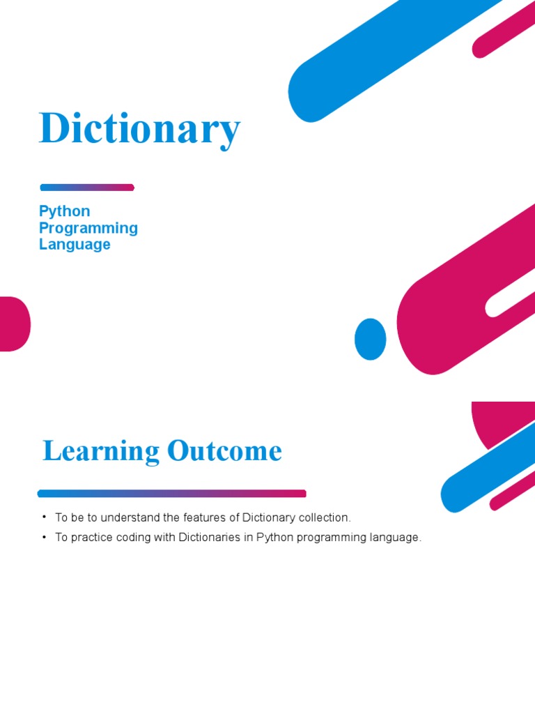 Python - Dictionary | PDF | Information Technology Management ...