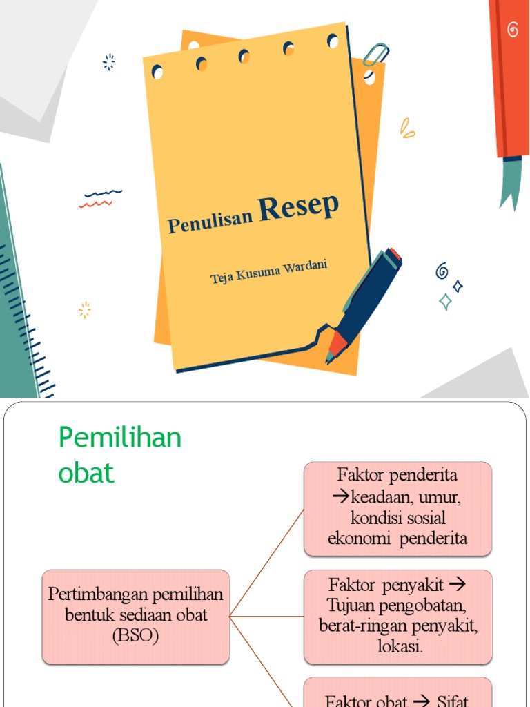 Panduan Lengkap Penulisan Resep Obat | PDF | Kesehatan Holistik