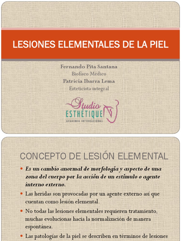 Lesiones Elementales de La Piel | PDF | Piel | Atrofia
