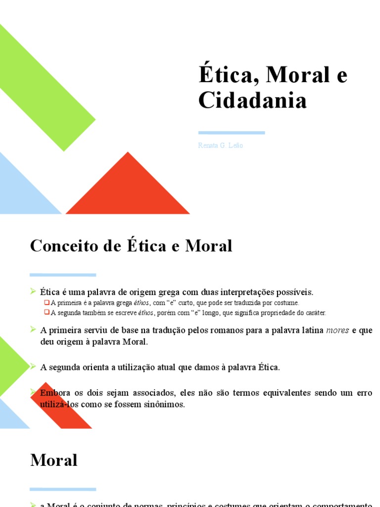 ética Moral E Cidadania Pdf Moralidade Humano