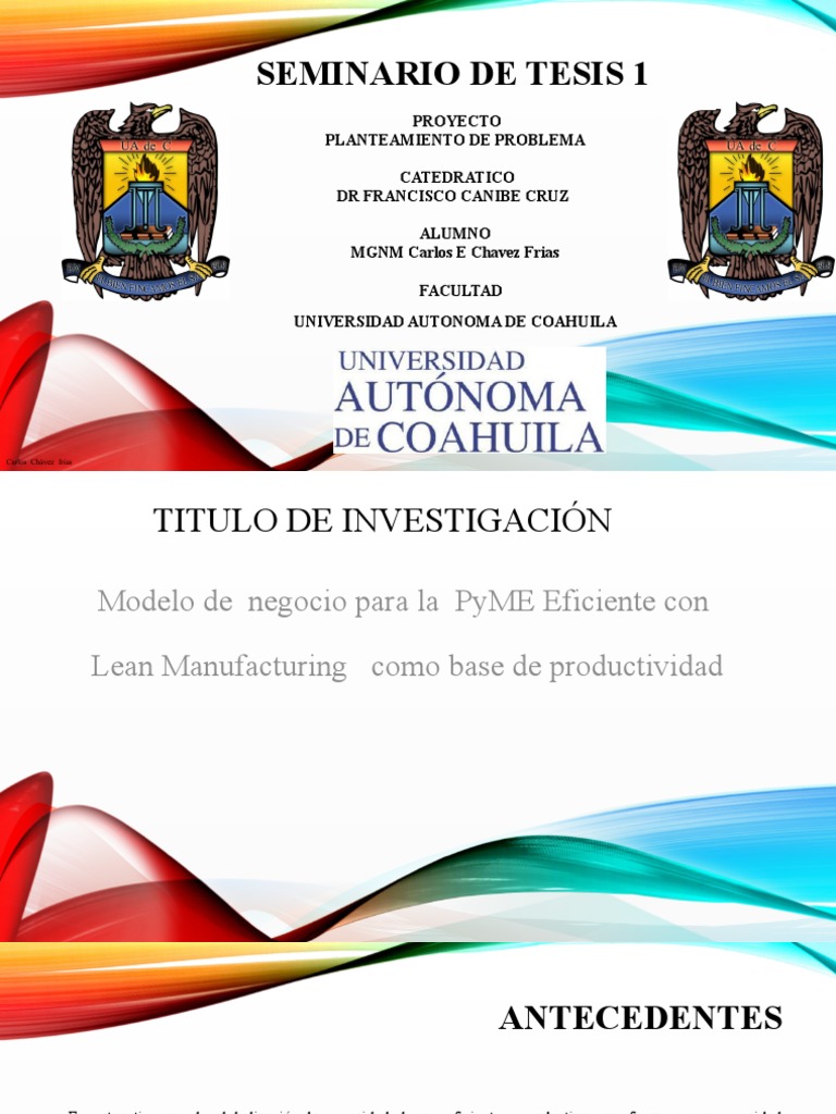 Presentacion de Proyecto Lean | PDF | Lean Manufacturing | Business