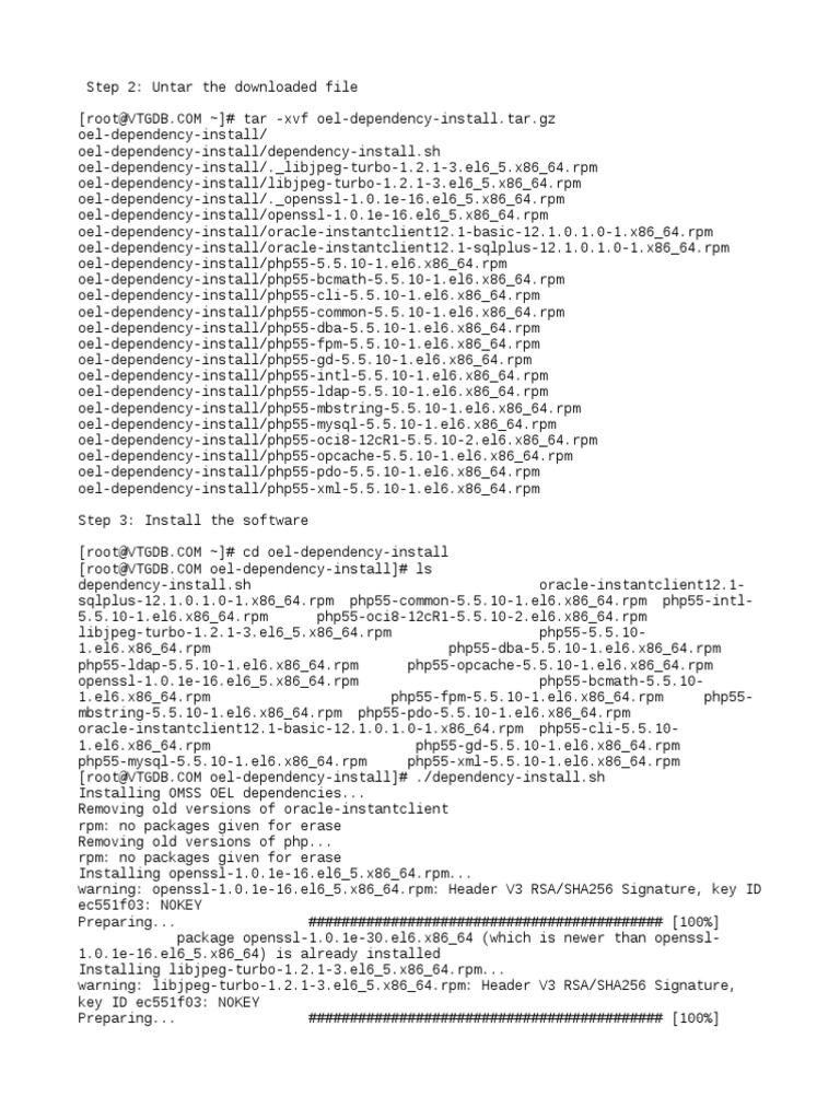 Untar downloaded file and install software | PDF | Software | System ...