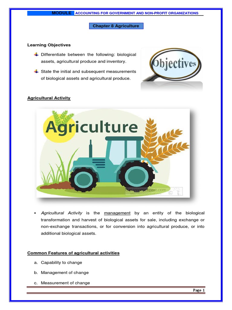 Chapter 8 Agriculture | PDF | Fair Value | Agriculture