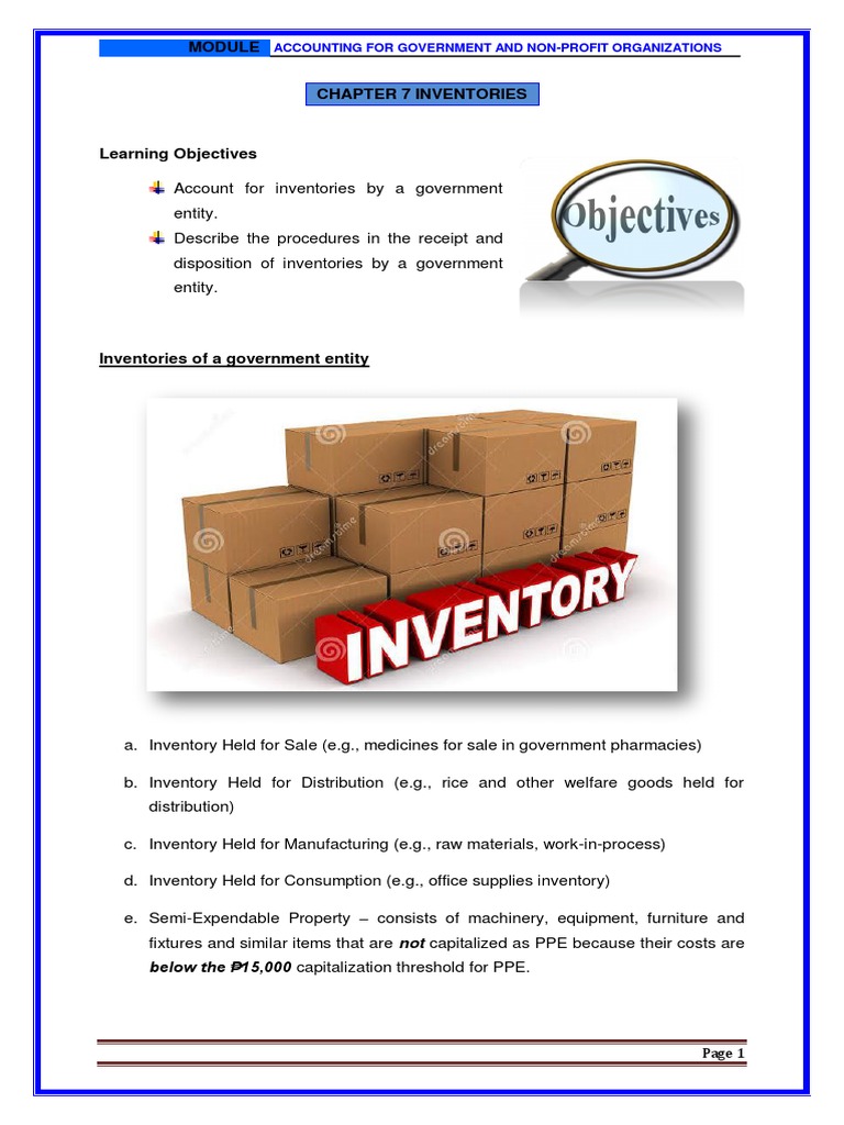 Chapter 7 Inventories | PDF | Inventory | Cost