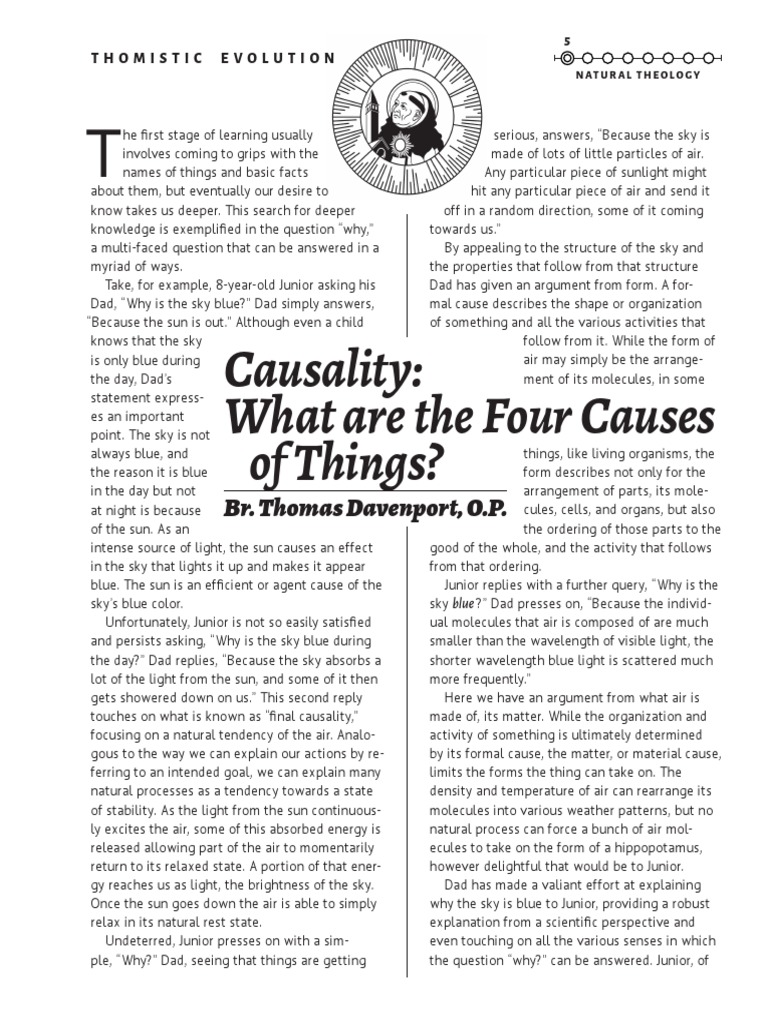 The Four Causes: Explaining Why the Sky is Blue Through Formal, Material, Efficient, and Final ...