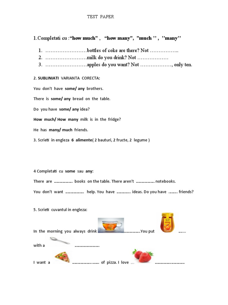 Much, Many, Some, Any | PDF