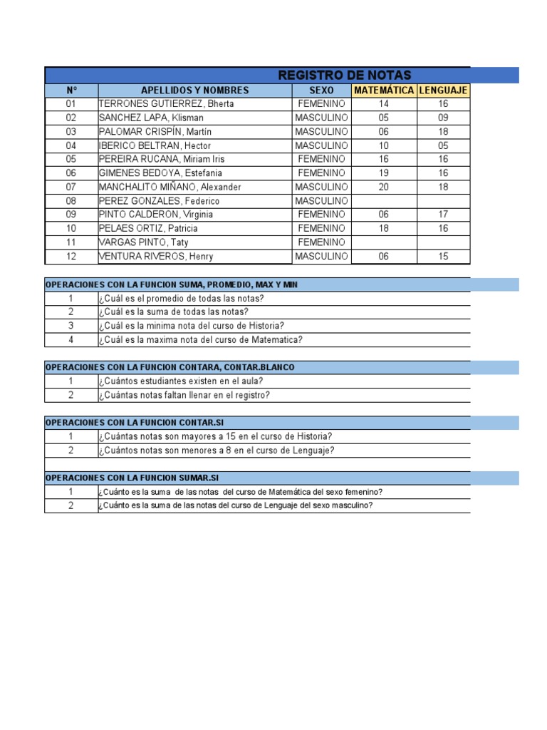 Tarea 2 Excel Básico | PDF